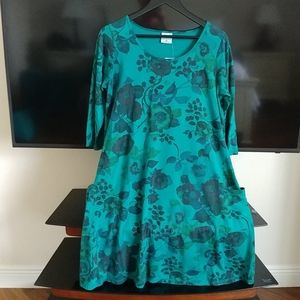 Color Me Cotton | Dresses | Cmc Nwt 34 Sleeve Cotton Dress Mallard ...